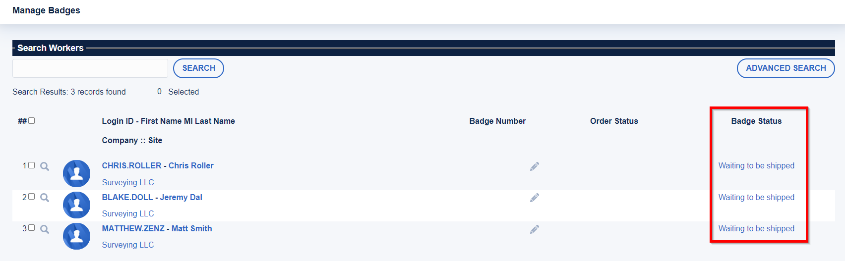 Managing Worker Badges | Worker Management | Supplier