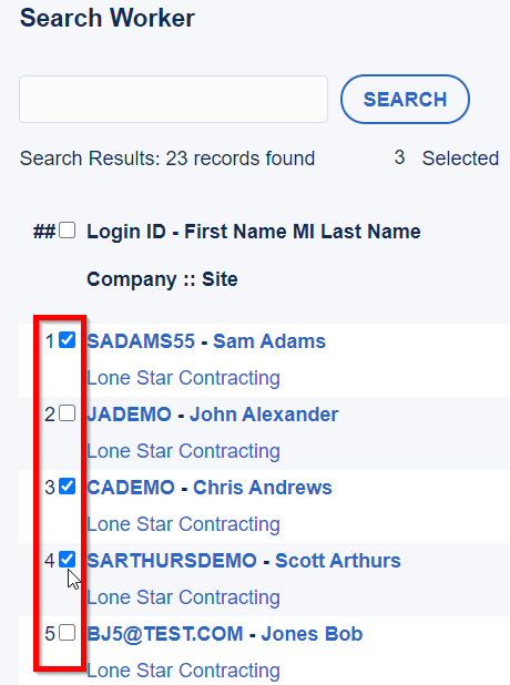 Assigning Sites and Roles to Workers | Worker Management