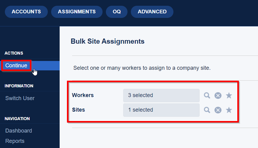 Assigning Sites and Roles to Workers | Worker Management
