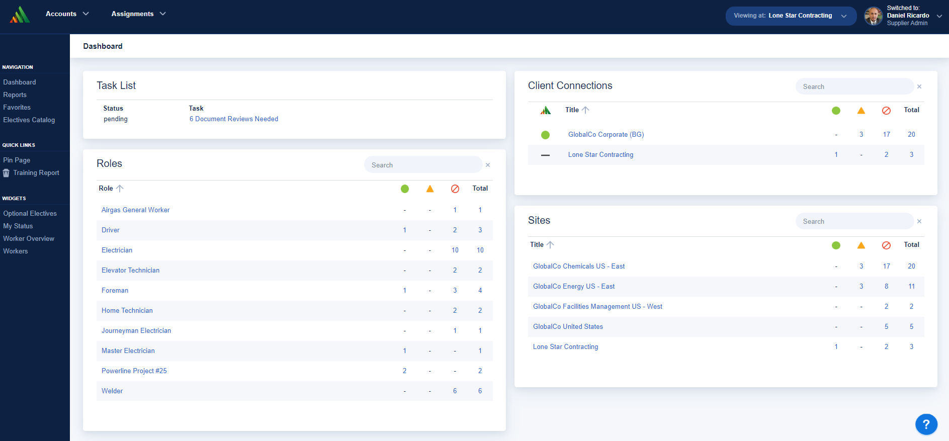 How to Manage Widgets | Worker Management | Suppliers
