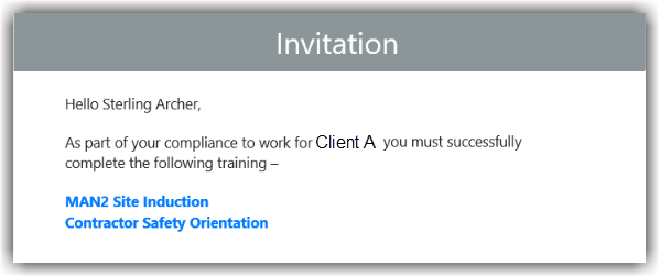 Workforce Management | Account Invitation