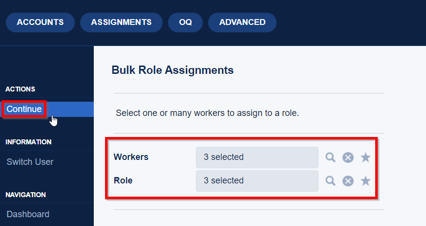 Assigning Sites and Roles to Workers | Worker Management